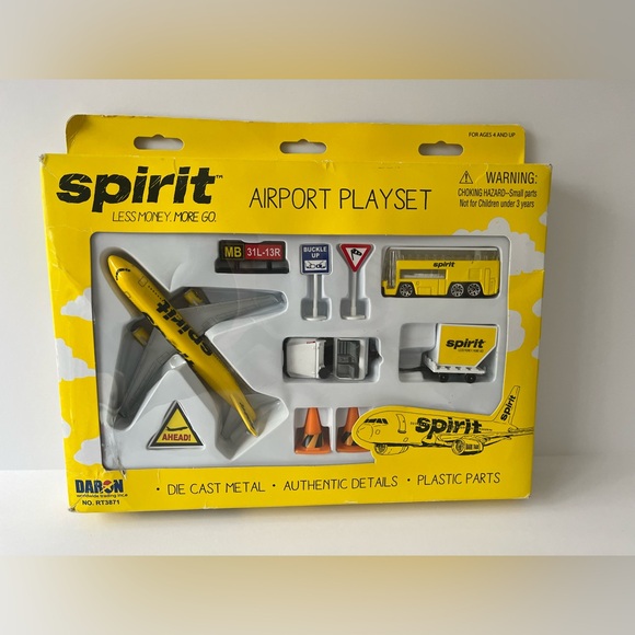 DARON | Toys | Daron Spirit Airline Airport Playset Die Cast Metal New ...
